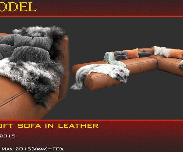 Artstation Leather Sofa Resources