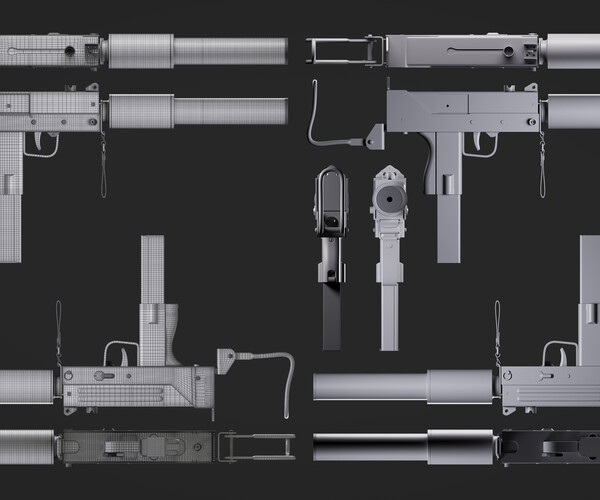 ArtStation - Mac-10 Model | Resources
