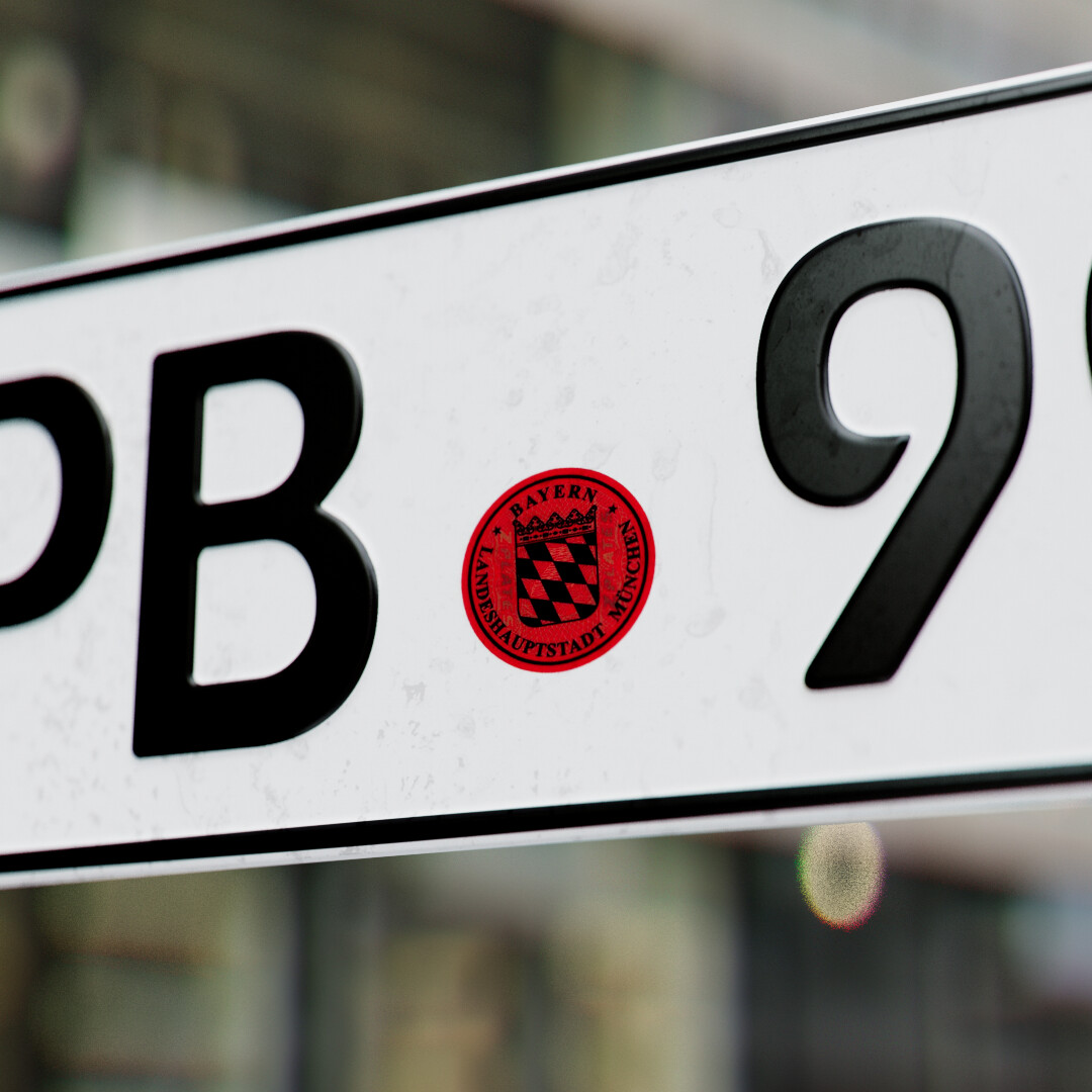 ArtStation - European Number Plate GENERATOR (Real World Details ...