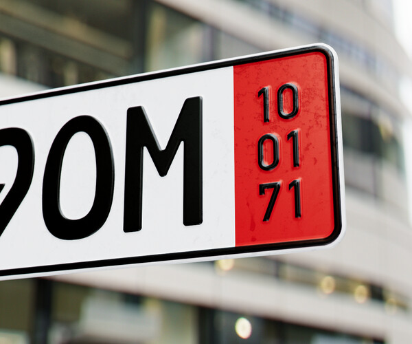 ArtStation - European Number Plate GENERATOR (Real World Details ...