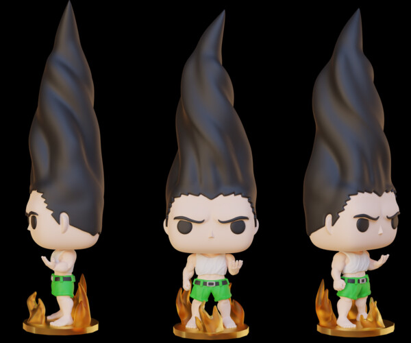 ArtStation - HunterXHunter Rage Gon POP fanart ~digital .stl files ...