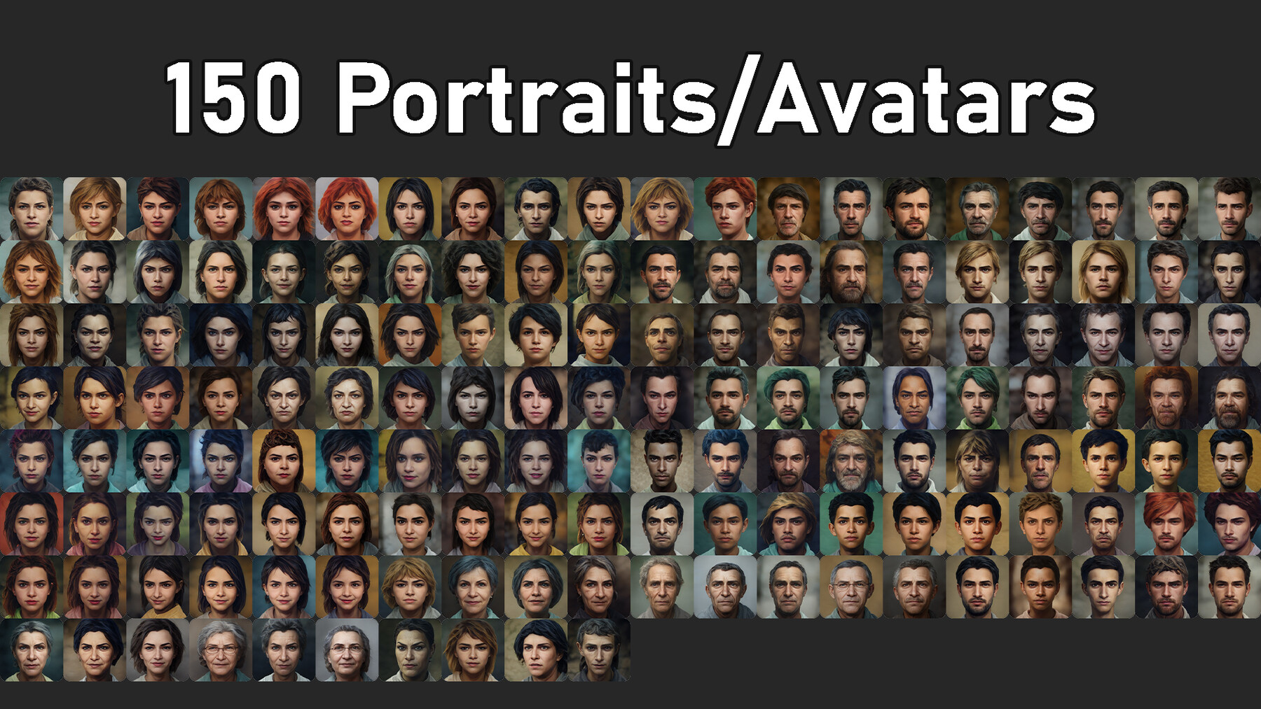 ArtStation - 150 Avatar Portraits | Game Assets