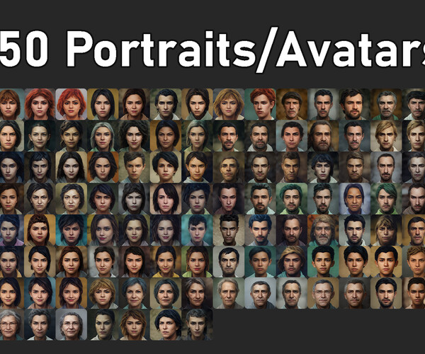 ArtStation - 150 Avatar Portraits | Game Assets