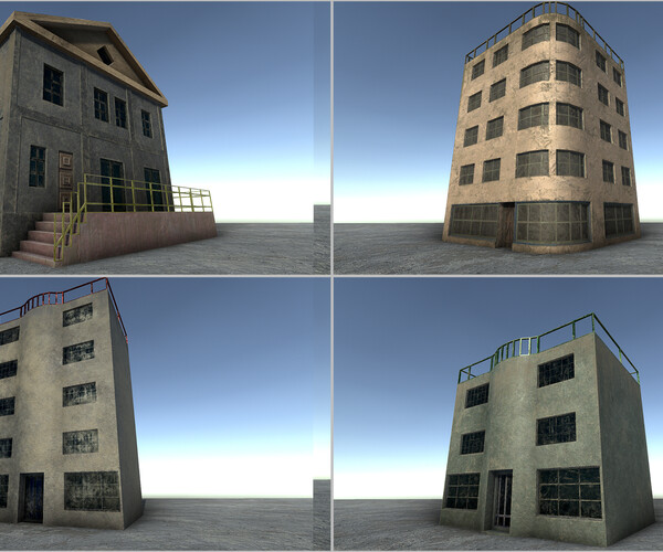ArtStation - 42 Buildings Game assets - UE and Unity | Game Assets