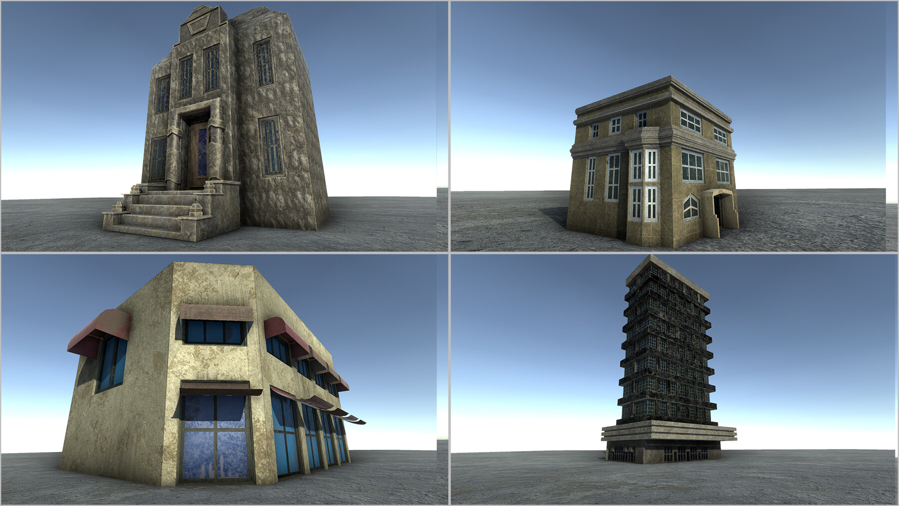 ArtStation - 42 Buildings Game assets - UE and Unity | Game Assets