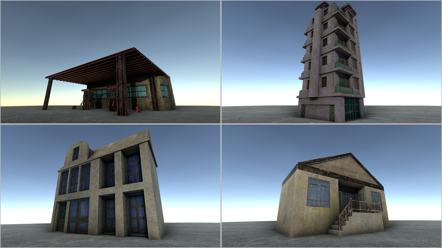 ArtStation - 42 Buildings Game assets - UE and Unity | Game Assets