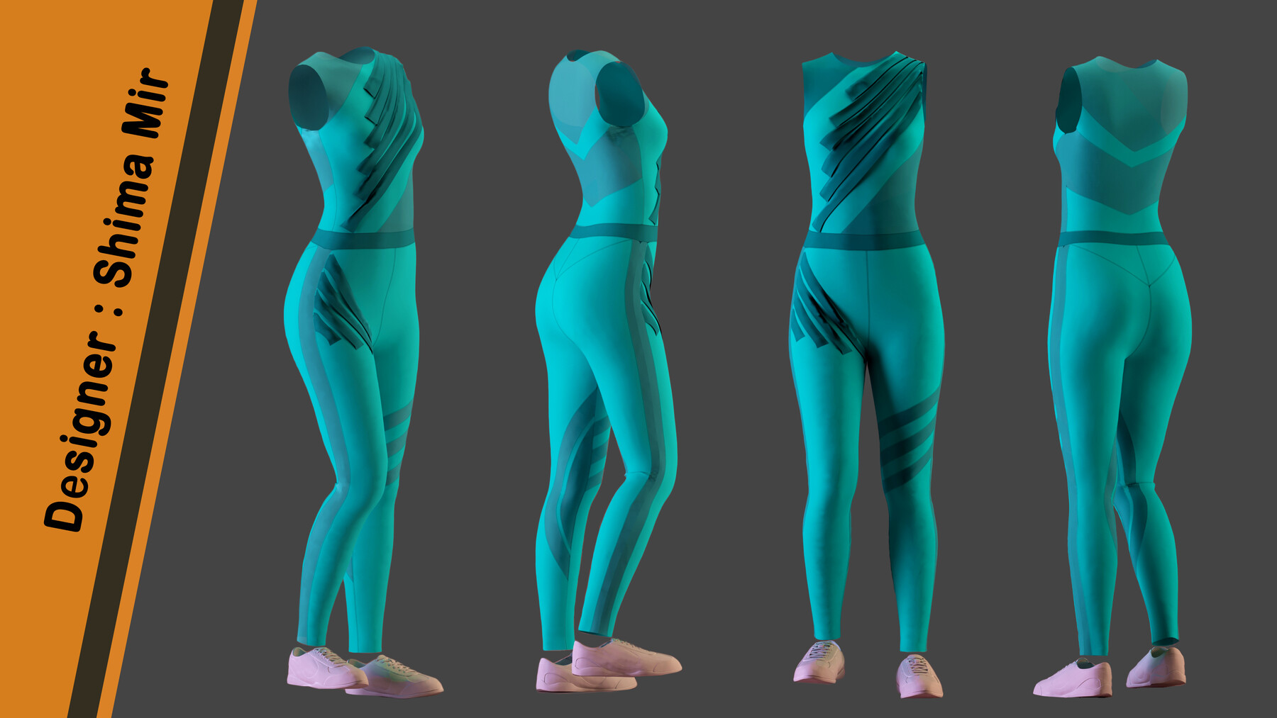ArtStation - 3 Sportswear set +Textures | Game Assets