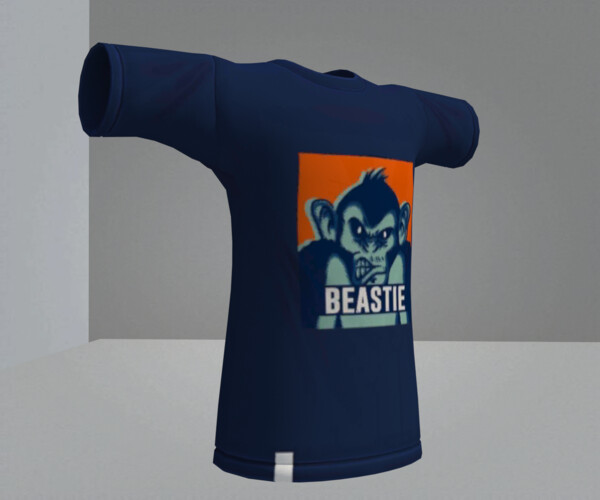 ArtStation - monkey suit design blue T-shirt cartoon clothing | Resources