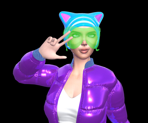 ArtStation - Sci-Fi Cat Girl | Game Assets