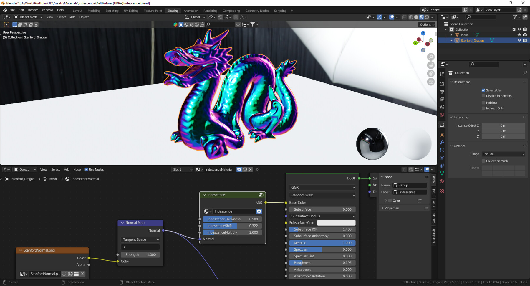 ArtStation - Blender Iridescence Material (URP+ edition) | Resources