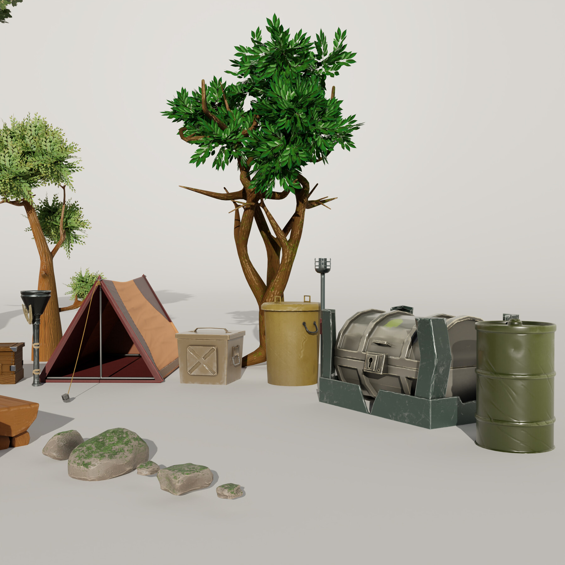 ArtStation - Fantasy camping game kit Unreal engine ready | Game Assets