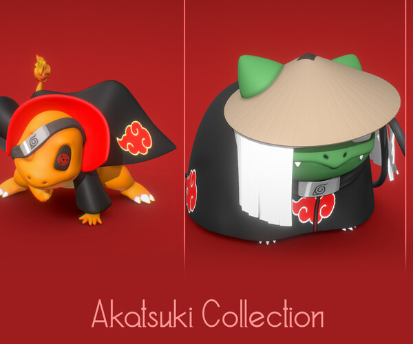 ArtStation - POKEMON AKATSUKI COLLECTION - 3D PRINT | Resources