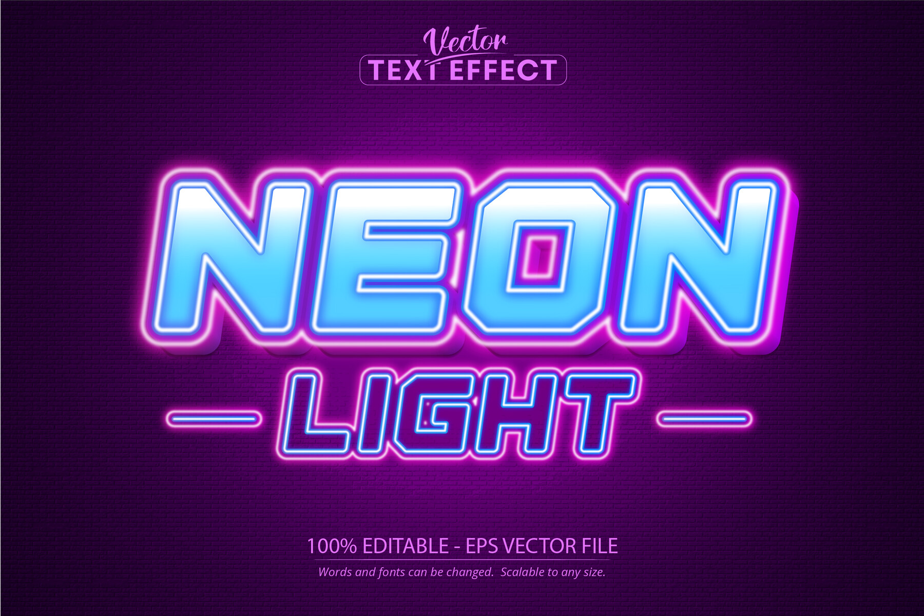 ArtStation - Neon Light text effect, editable neon text style | Artworks