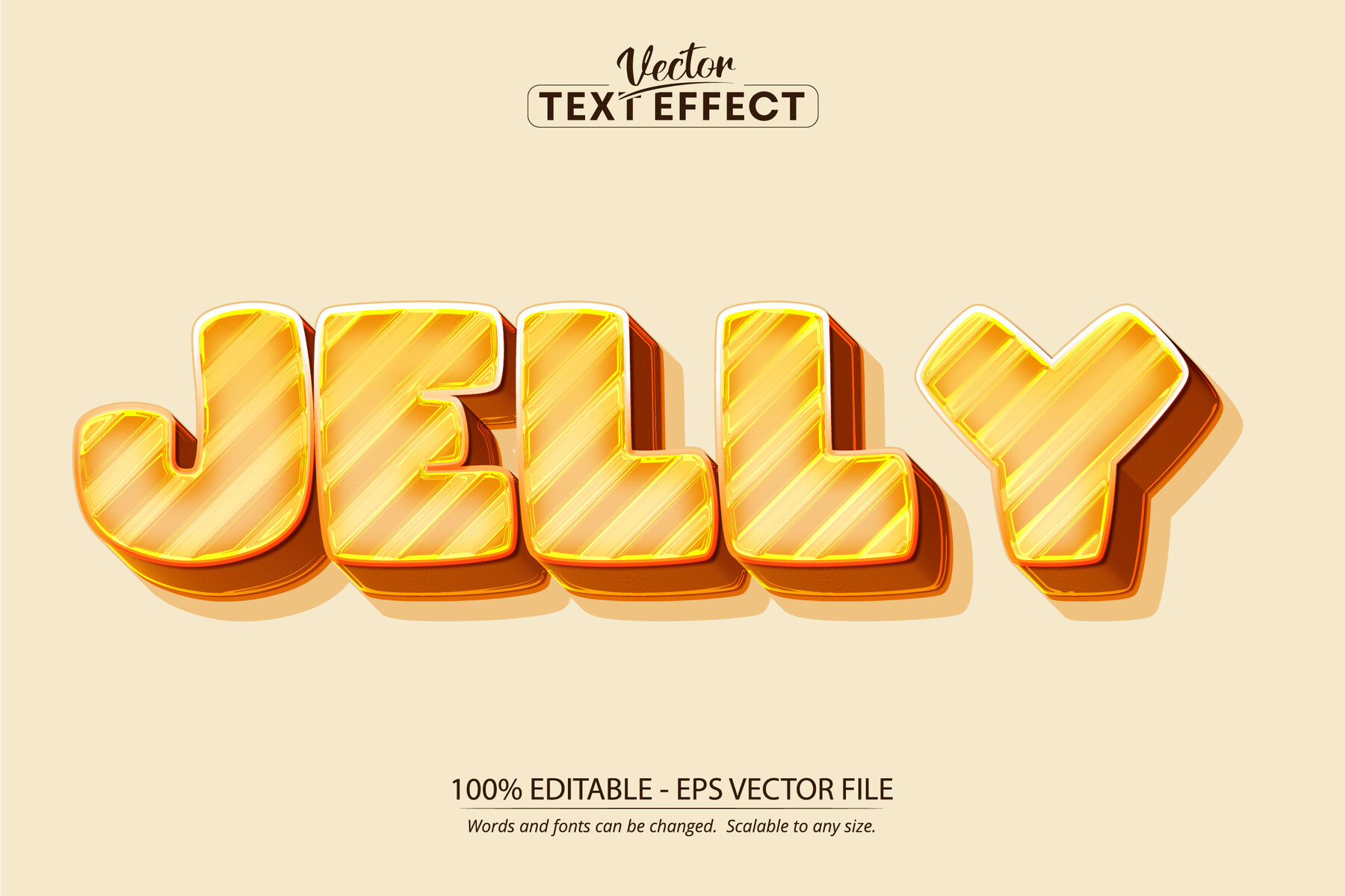 ArtStation - Jelly text effect, editable comic and cartoon text style ...