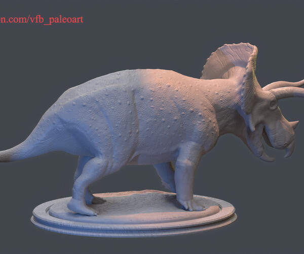 ArtStation - Triceratops horridus "Big John" - Statue for 3D printing | Resources