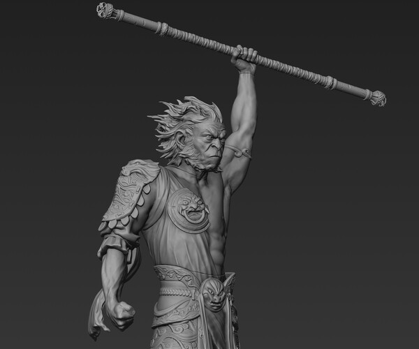 ArtStation - Monkey King 3d Print model | Resources