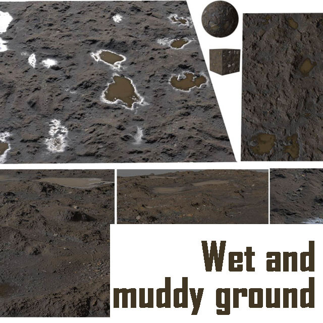 ArtStation - wet mud material real | Game Assets