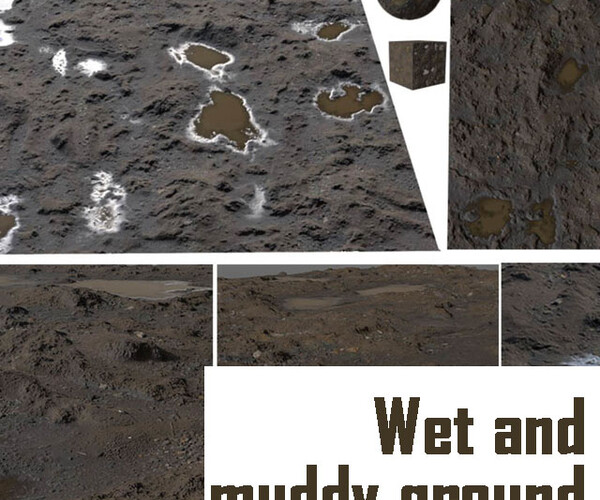 ArtStation - wet mud material real | Game Assets