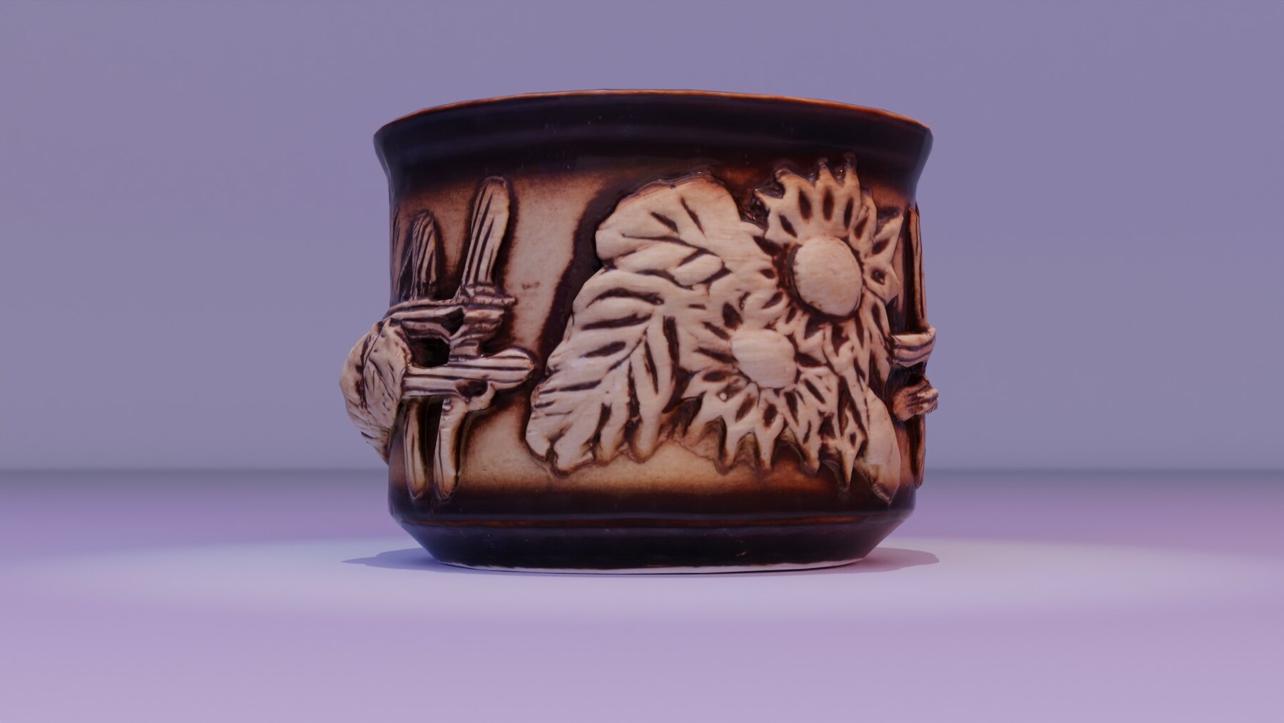 ArtStation - Ethnic clay cup 03 low-poly 3D model | Game Assets