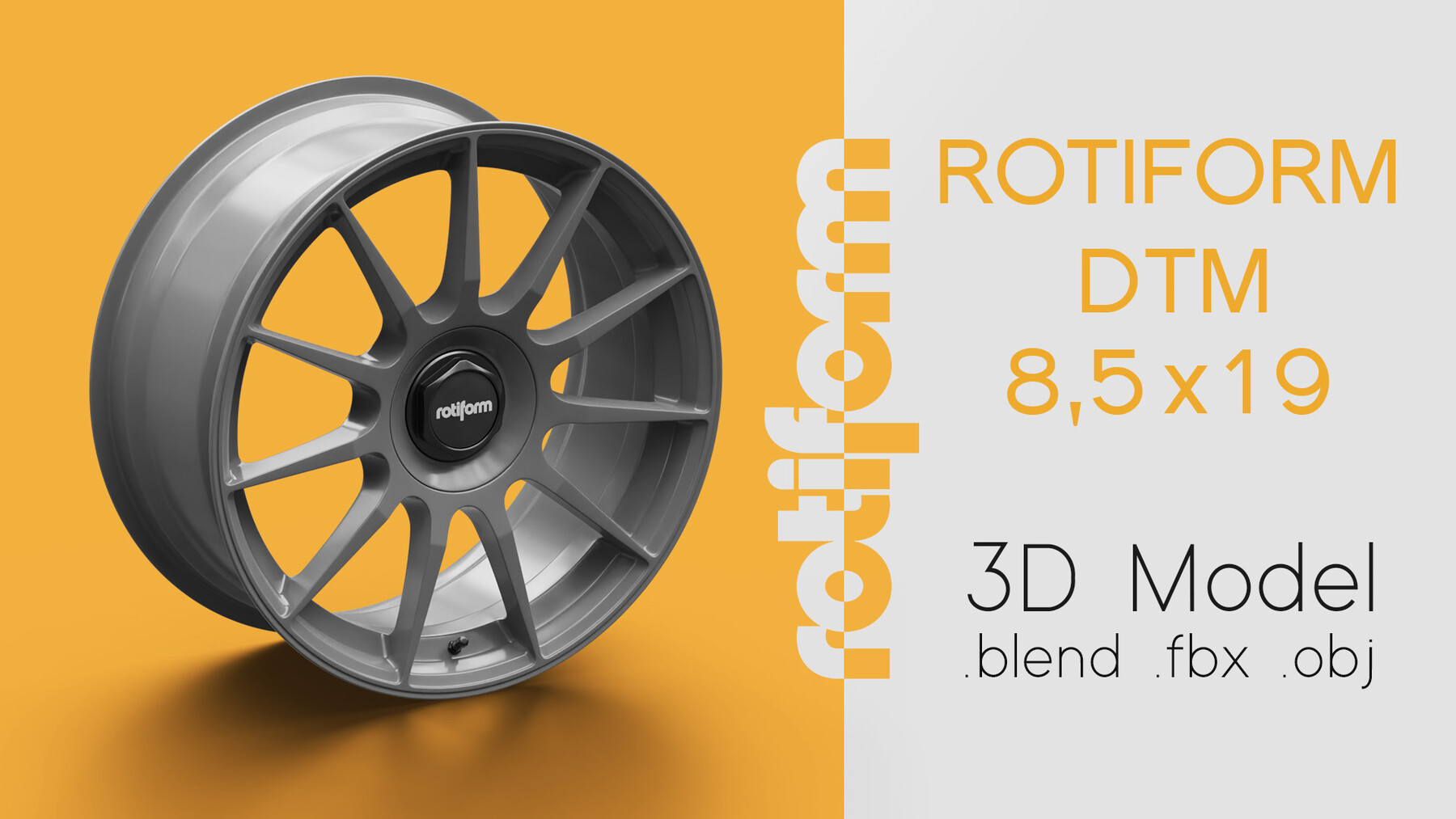 ArtStation - Rotiform DTM Rim/Wheel 3D Model | Resources