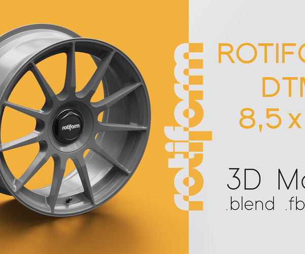 ArtStation - Rotiform DTM Rim/Wheel 3D Model | Resources