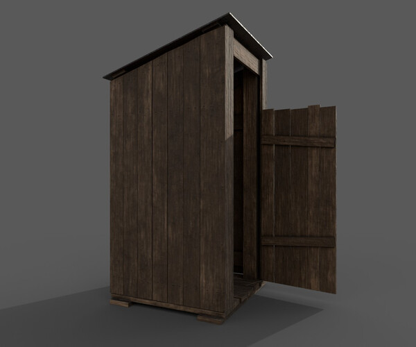 ArtStation - Wooden Outhouse | Game Assets