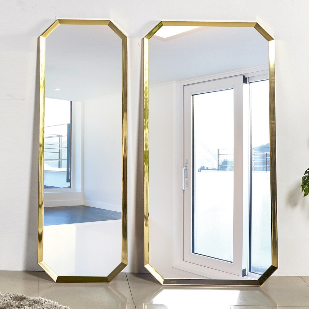 ArtStation - Octagonal gold full body mirror | Resources