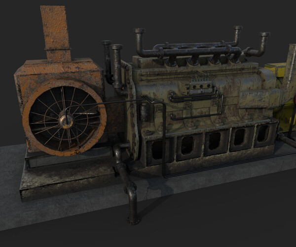ArtStation - Diesel Generator Old | Game Assets