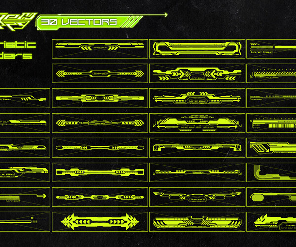 ArtStation - Futuristic header pack | Game Assets