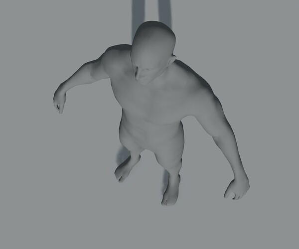 ArtStation - Male Body Base Mesh 28 Animations 3D Model 5k Polygons ...