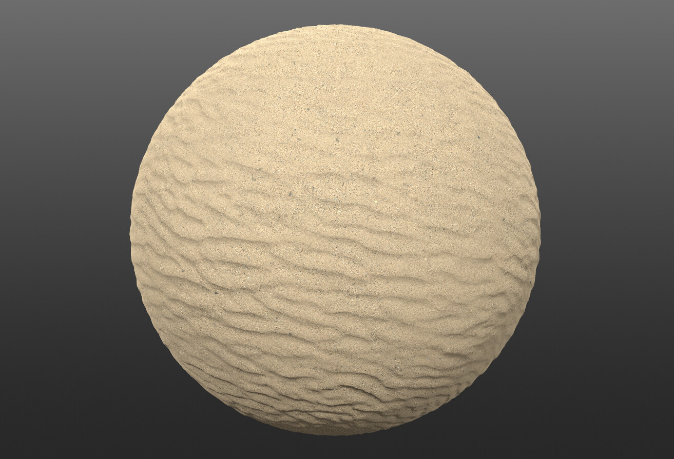 ArtStation - Rippled Bright Desert Sand Material | Resources