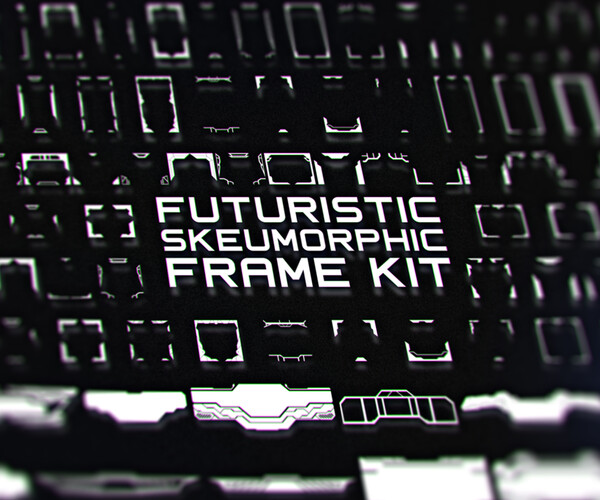 ArtStation - Futuristic Skeumorphic Frames Kit | Game Assets