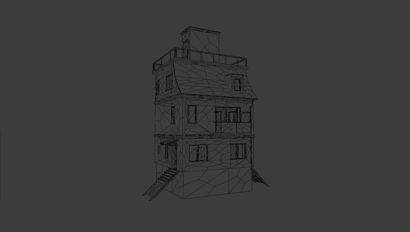 ArtStation - PUBG HOUSE WITH INTERIOR 3D MODEL | Game Assets