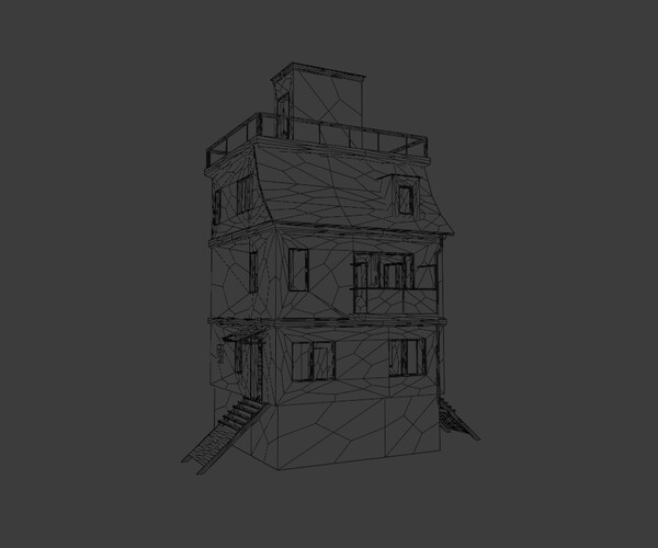 ArtStation - PUBG HOUSE WITH INTERIOR 3D MODEL | Game Assets