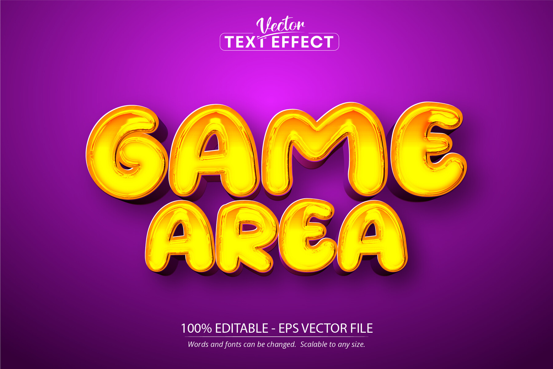 ArtStation - Game Area text effect, editable comic and cartoon text ...