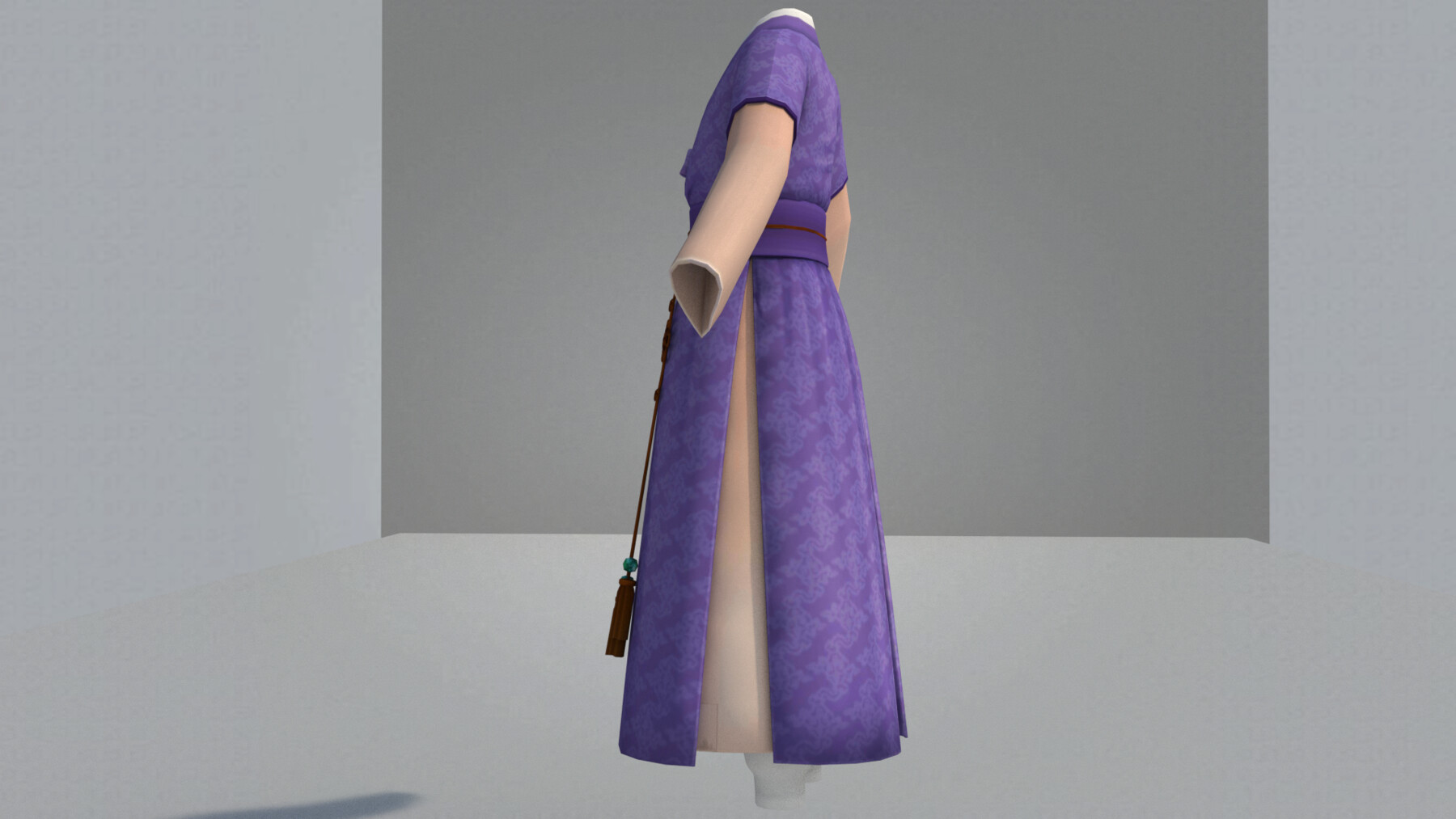 ArtStation - Ancient purple robes cartoon clothing suits Velcro suits ...