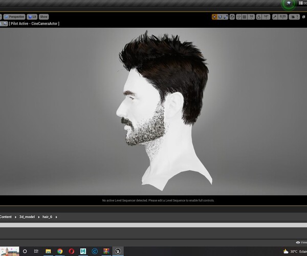 ArtStation - Realtime hair man low poly Hairstyle Gam | Game Assets