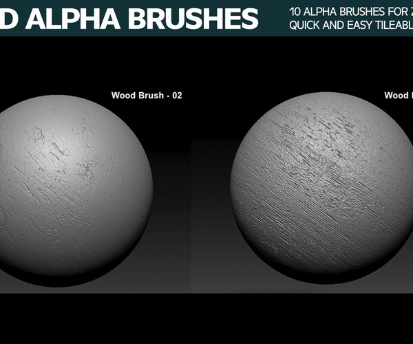 ArtStation - Wood Alpha Brushes for Zbrush | Brushes