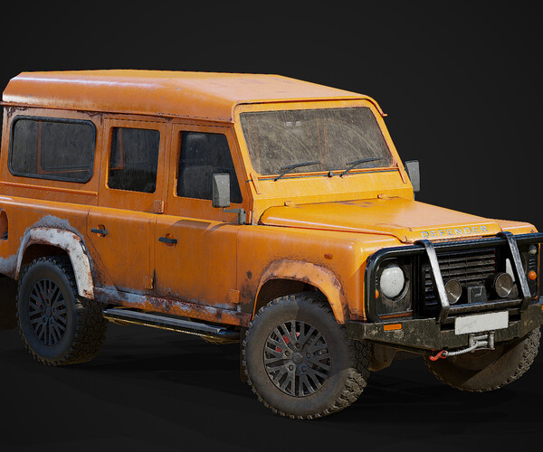 ArtStation - Land Rover Defender Model (game-ready) | Game Assets
