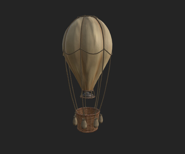 ArtStation - Stylized hot air balloon PBR low-poly game ready | Resources