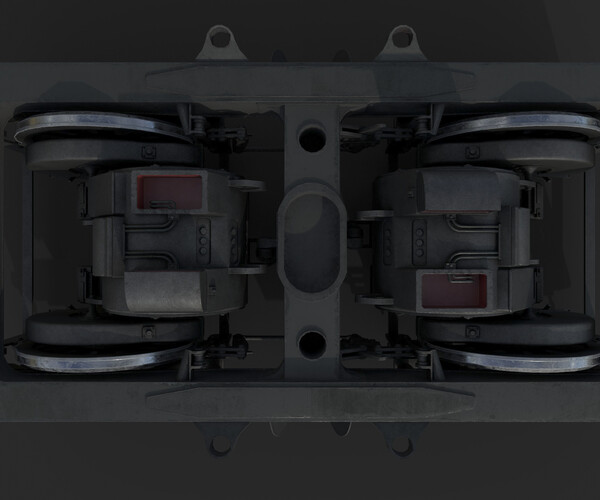 ArtStation - VL80 - Trolley For Locomotive | Game Assets