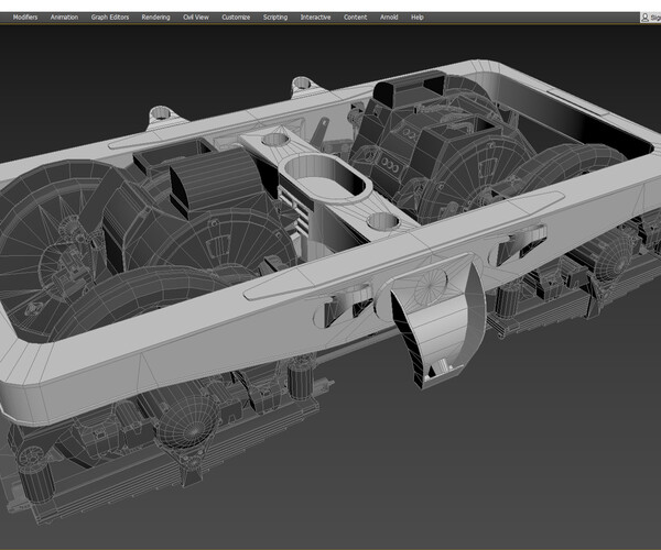 ArtStation - VL80 - Trolley For Locomotive | Game Assets
