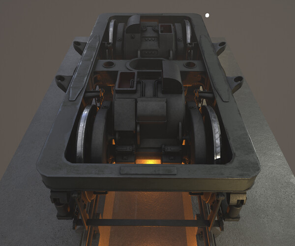 ArtStation - VL80 - Trolley For Locomotive | Game Assets