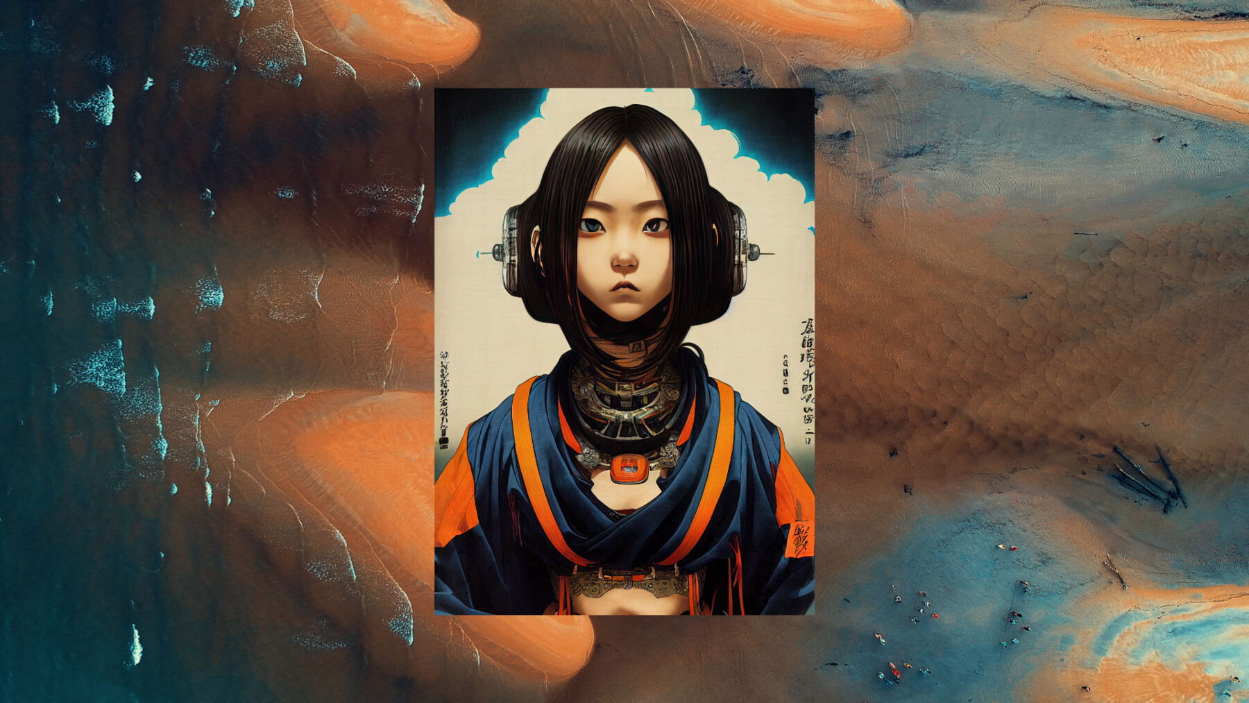 ArtStation - Japanese Traditional Cyborg Girl | Artworks