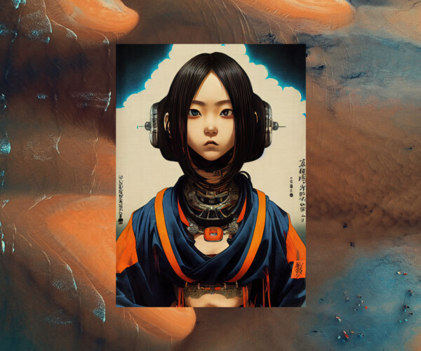 ArtStation - Japanese Traditional Cyborg Girl | Artworks
