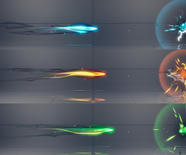 ArtStation - Magic Projectiles Vol.3 - Unreal Engine | Game Assets