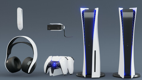 ArtStation - Playstation PS5 Collection 3D model | Resources