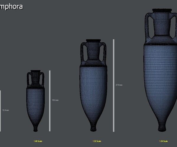 ArtStation - 25 Amphoras pack - 3D PRINTING | Resources