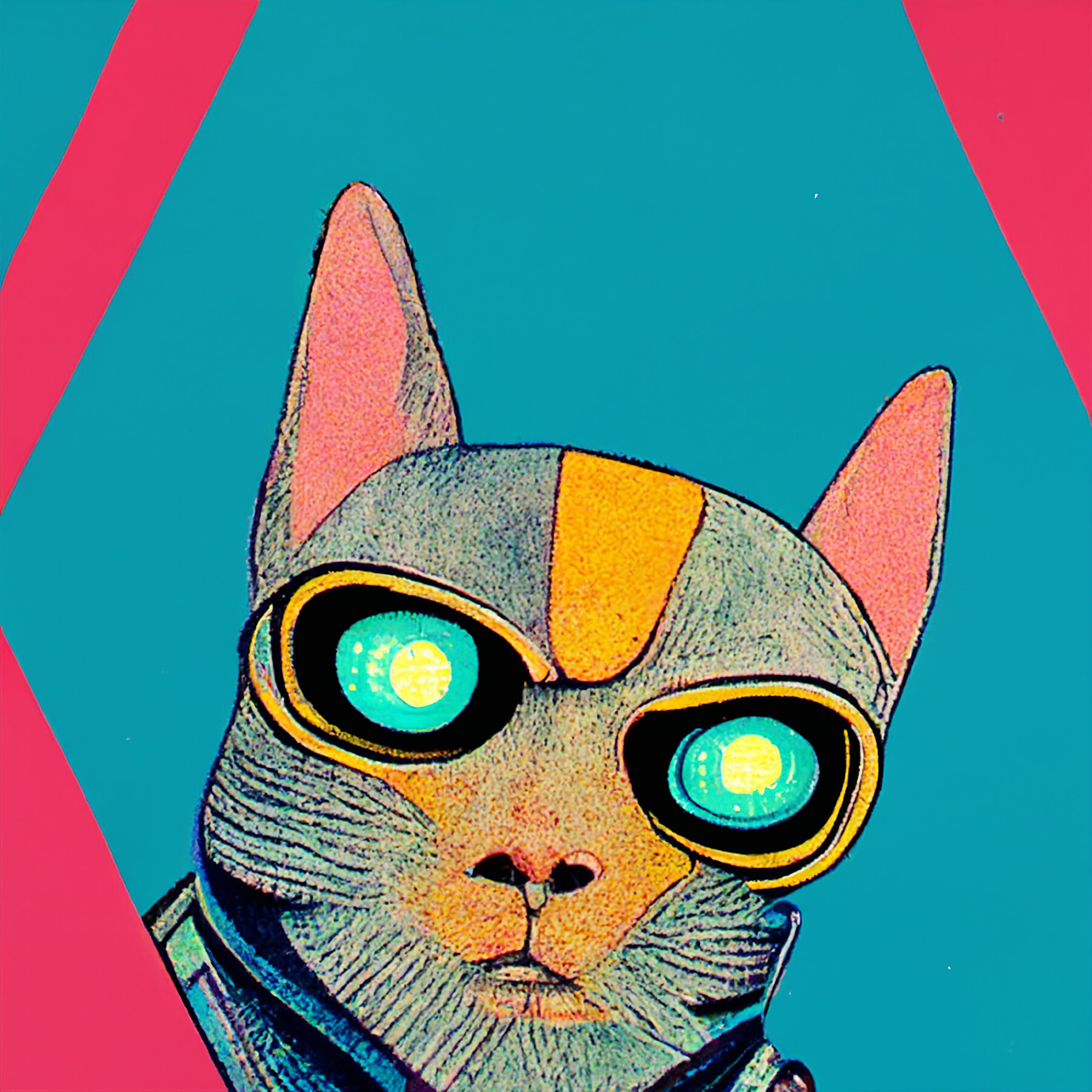 ArtStation - Retro Cyborg Cats | Artworks