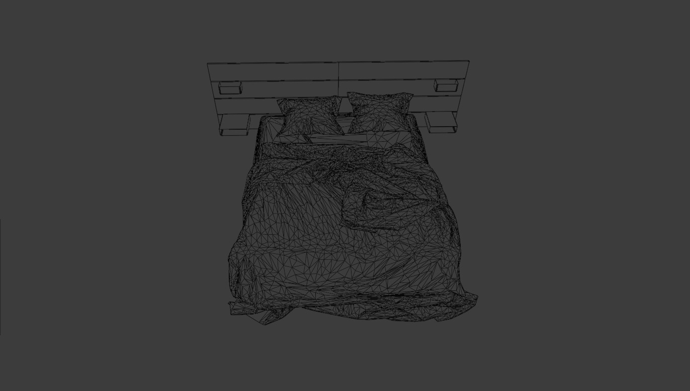 ArtStation - MESSY BED GAME READY 3D MODEL | Game Assets